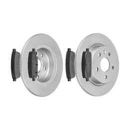 F.BECKER_LINE Bremsensatz, Scheibenbremse hinten rechts links voll 268mm für VAUXHALL OPEL CHEVROLET 13411383 569072 95516192 13810255