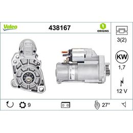Valeo Starter NEW ORIGINAL PART 12V für VW AUDI 077911023K 077911023J 77911023J 438167