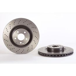 Brembo Bremsscheibe COATED DISC LINE vorne rechts links Gelocht/innenbel. 350mm f&uuml;r MERCEDES-BENZ A2214210012 A2214211112 2214211612 09.A817.11