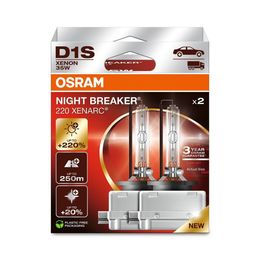 Osram XENARC NIGHT BREAKER 220 D1S - Duobox Gl&uuml;hlampe, Fernscheinwerfer,Gl&uuml;hlampe, Nebelscheinwerfer,Gl&uuml;hlampe, Hauptscheinwerfer 85V f&uuml;r VW 66140XN2-