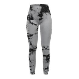 Smilodox Leggings Seamless Batik Srunch High Waist Becci Damen Größe XL grau
