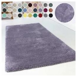 Hochflor-Teppich Esprit "Relaxx ESP-4150" Gr. 6, lila (violett), B:200cm H:25mm L:290cm, Kunstfaser, Teppiche, Wohnzimmer, sehr gro&szlig;e Farbauswahl, weicher dichter Hochflor