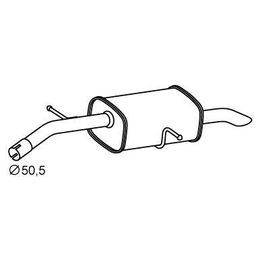 VEGAZ Endschalld&auml;mpfer f&uuml;r CITRO&Euml;N 1611581480 CS-424