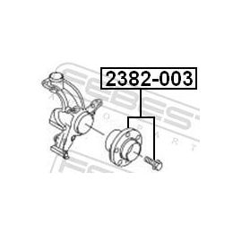 FEBEST Radnabe vorne rechts links 136mm f&uuml;r VAG 8V0598625 2K0498621 5Q0407621B 2382-003