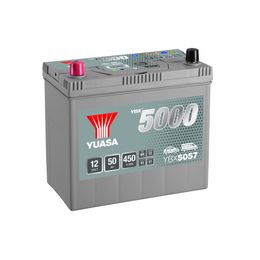 Yuasa YBX5000 - SMF 12V 50Ah 450A Starterbatterie für FIAT SUZUKI ASTON MARTIN MITSUBISHI TOYOTA HONDA NISSAN HYUNDAI ROVER DAIHATSU MAZDA GEELY SUBAR