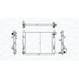 MAGNETI MARELLI K&uuml;hler, Motork&uuml;hlung f&uuml;r RENAULT DACIA 214106630R 214100078R 350213182100