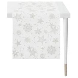 Tischläufer Apelt "9602 CHRISTMAS ELEGANCE, Weihnachtsdeko, Weihnachten", beige (natur, goldfarben), B:48cm L:140cm, Polyester, Viskose, Tischdecken, Lurex-Jacquardgewebe