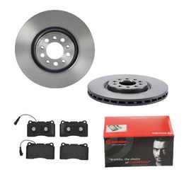 Brembo Bremsensatz-Vorderachse COATED DISC LINE / STANDARD Bremsensatz, Scheibenbremse vorne rechts links innenbelüftet 330mm für ALFA ROMEO JEEP (GAC