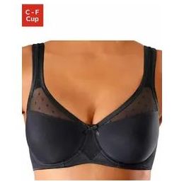 Minimizer-BH Nuance, Damen, Gr. 85, Cup E, schwarz, Microtouch, Obermaterial: 71% Polyamid, 29% Elasthan, BHs Minimizer-BH, mit B&uuml;gel und wattierten Tr&auml;gern, Topseller