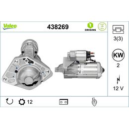 Valeo Starter NEW STOP&START ORIGINAL PART 12V für RENAULT VAUXHALL MERCEDES-BENZ NISSAN OPEL 2330000Q3J 233001375R 233007802R 438269