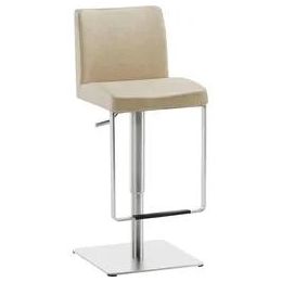 mayer Sitzmöbel Barhocker MAYER SITZMÖBEL "Bar- und Tresenhocker myBREAK", beige (vintage beige), B:40cm H:59cm T:36cm, Hocker, Barhocker, Gestell Edelstahl gebürstet