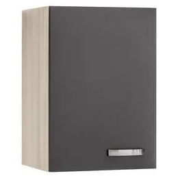 H&auml;ngeschrank Optifit "Faro", grau (anthrazit), B:40cm H:57,6cm T:34,6cm, Schr&auml;nke, H&auml;ngeschrank, mit Metallgriff, Breite 40 cm