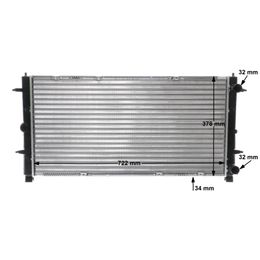 Mahle K&uuml;hler, Motork&uuml;hlung f&uuml;r VW CUPRA AUDI 701121253K 701121253M 701121253F CR 398 000S