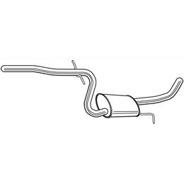 VEGAZ Endschalld&auml;mpfer f&uuml;r VW 5T0253207A VS-598