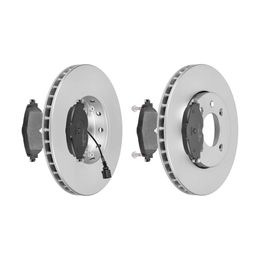 F.BECKER_LINE Bremsensatz, Scheibenbremse vorne rechts links belüftet 256mm für SKODA VW SEAT (FAW) CUPRA AUDI VAG JZW698151AN 5Q0698151D 13810409