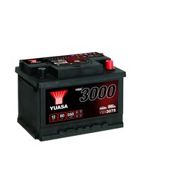Yuasa YBX3000 - SMF 12V 60Ah 550A Starterbatterie für VW ALFA ROMEO SUZUKI AUDI TOYOTA LANCIA JAGUAR VOLVO NISSAN OPEL BMW RENAULT CITROËN/PEUGEOT FIA