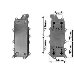 Van Wezel Ölkühler, Motoröl für MERCEDES-BENZ A6421880001 6421880001 A6421800165 30013701
