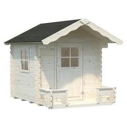 Spielhaus Palmako "Sam 2,4 m2", beige (natur), Spielhäuser, KinderB:200cm H:194cm T:240cm, Holzwerkstoff, mit Terrasse, B:200cm H:194cm T:240cm