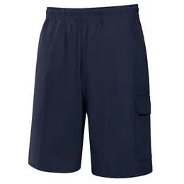 Jerseyhose TRIGEMA "TRIGEMA Cargo-Bermuda aus 100% Baumwolle", Herren, Gr. 5XL, US-Größen, blau (navy), 100% Baumwolle, Hosen