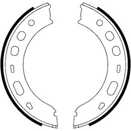 ATE Bremsbackensatz, Feststellbremse hinten rechts links ohne Hebel f&uuml;r PORSCHE 99635299302 99635299301 99635299300 03.0137-3002.2