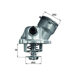 Mahle Thermostat, Kühlmittel mit Dichtung für MERCEDES-BENZ CHRYSLER 2732000215 A2722000515 2722000515 TM 29 100D