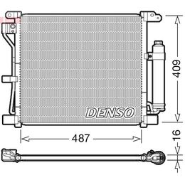 DENSO Kondensator, Klimaanlage für NISSAN 921001FE0B DCN46019