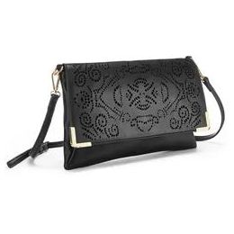 Umhängetasche Vivance "Clutch", Damen, Gr. B/H/T: 30cm x 19cm, schwarz, Lederimitat, unifarben, Taschen, Abendtasche, Minibag, Handtasche, Schultertasche, Crossbody Bag VEGAN