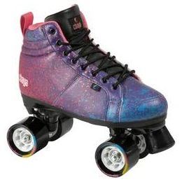 Chaaya Rollschuhe CHAYA "Air Brush" Gr. 36, bunt (blau, pink, schwarz), Inlineskates_Rollschuhe, Kinder, 36 (bis 100 kg), Kunstfaser, Lederimitat