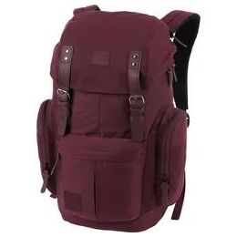Freizeitrucksack Nitro "Daypacker", Gr. B/H/T: 30cm x 46cm x 18cm, rot (wine), Polyester, Rucksäcke, mit Laptopfach, Schulrucksack, Wanderrucksack oder Streetpack