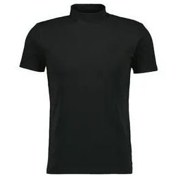 Stehkragenshirt Ragman, Herren, Gr. XL, schwarz, Baumwollmischung, slim fit, hoch geschlossener Ausschnitt, Shirts