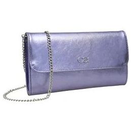 Clutch "Eleganz", Damen, Gr. B/H/T: 26cm x 15cm x 5cm onesize, lila (flieder), Leder, Collezione Alessandro, Taschen, aus Leder, mit separaten Fächern