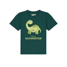 Watabout.kids Shirt 'Dinosaurier Kleine Schwester' girl Green size 134/146