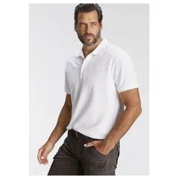 MAN'S WORLD Poloshirt MAN'S WORLD, Herren, Gr. 56/58 (XL), wei&szlig;, Piqu&eacute;, Obermaterial: 100% Baumwolle, unifarben, Basic, regular fit, Rundhals, Flachstrickb&uuml;ndchen, Shirts, Kurzarm, lockere Passform, unifarben