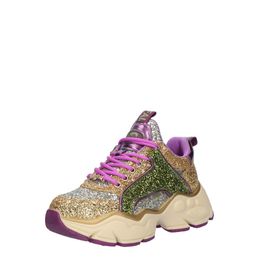 Buffalo Sneaker Damen Größe 37 gold / grün / orchidee / silber