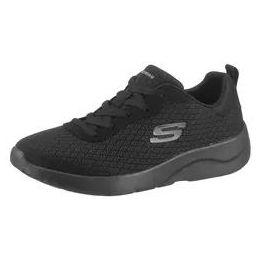 Sneaker Skechers "Dynamight 2.0 - Eye to Eye", Damen, Gr. 39, schwarz, Lederimitat, Textil, Schuhe, Freizeitschuh, Halbschuh, Schnürschuh mit Memory Foam