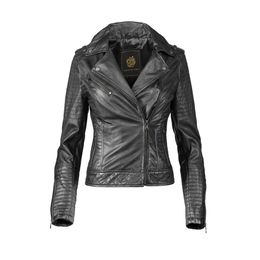Apple of Eden Lederjacke AOE-132 Damen Größe S/M schwarz