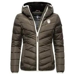Steppjacke Navahoo "Elva", Damen, Gr. XXL (44), grau (anthrazit), Oberstoff: 100% Polyester, Futter: 100% Polyester, Wattierung: 100% Polyester, Ärmelfutter: 100% Polyester, tailliert hüftbedeckend, Ärmel ohne Ärmelschlitz normaler Saum kontrastfarben,mit Gummizug, Jacken, stylische Damen Winterjacke mit Kapuze