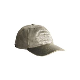 Bershka Cap Damen Gr&ouml;&szlig;e 55/60 dunkelgrau / wei&szlig;