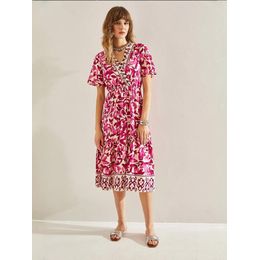 Bianco Lucci Dress female Pink size S