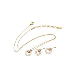 Gaya Set: Kette und Ohrringe Damen Gr&ouml;&szlig;e One Size gold