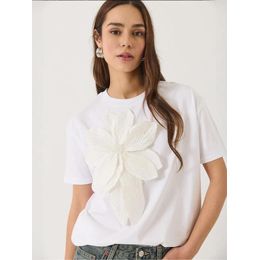 Bianco Lucci T-Shirt Damen Gr&ouml;&szlig;e S creme / wei&szlig;