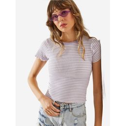 Bianco Lucci Shirt female Purple size M