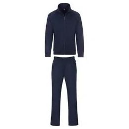 Jogginganzug TRIGEMA "TRIGEMA Jogginganzug", Herren, Gr. 3XL, blau (navy), 70% Baumwolle, 30% Polyester, Sportanzüge