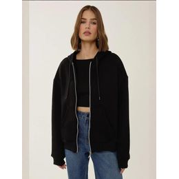 Hiccup Sweatjacke Damen Größe XXS schwarz