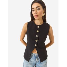 Bianco Lucci Vest female Black size S