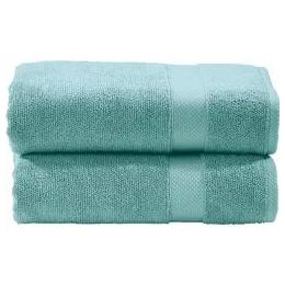 Handtuch Set done. "Deluxe", blau (deep ocean), 2 Stk., Zwirnfrottee, Zwirnfrottee, Zwirnfrottee, Handtücher, Hotelqualität aus hochwertigem Zwirnfrottier