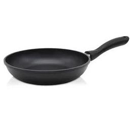 Krüger Bratpfanne KRÜGER "Aluguss Pfanne flach LEIPZIG", schwarz, H:6cm Ø:28cm, Pfannen, hochwertige Antihaft-Versiegelung