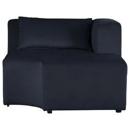 Ottomane LEONIQUE "Alexane", blau, B:97cm H:70cm T:118cm, Sofas, Modul zum eigenen Zusammenstellen; viele Bezugsqualitäten und Farben