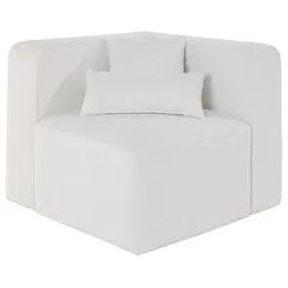 Sofa-Eckelement Andas "Sundstrup", beige (natur), B:93cm H:76,5cm T:93cm, 93% Polyester, 6% Acryl, 1% Baumwolle, Polsterelemente, Modulserie, individuelle Zusammenstellung