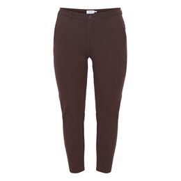 Fransa Curve Chino Pants 'Plano Tessa' female Brown size 56